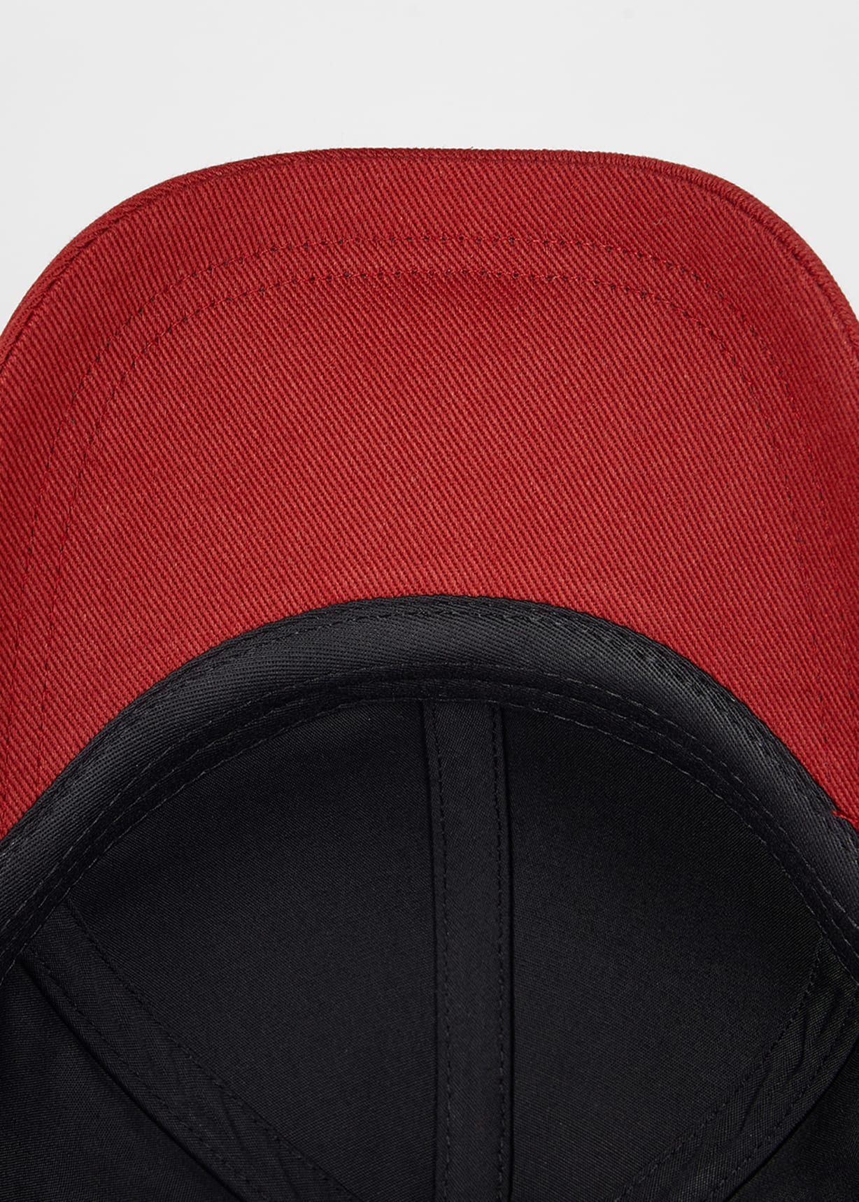 Men's Burgundy 'Signature Stripe' Trim Baseball Cap