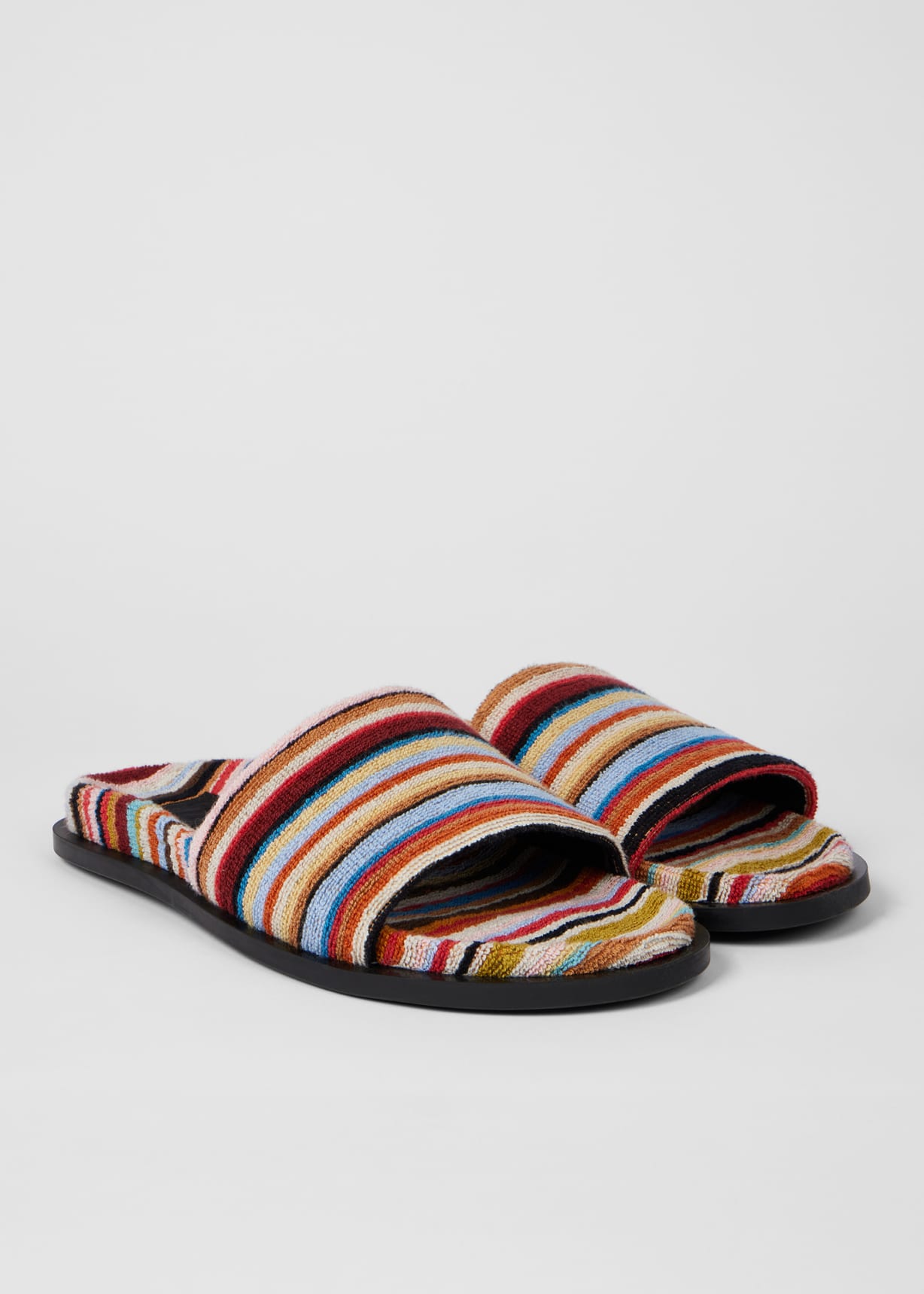 Men's 'Signature Stripe' Towelling 'Dru' Slides