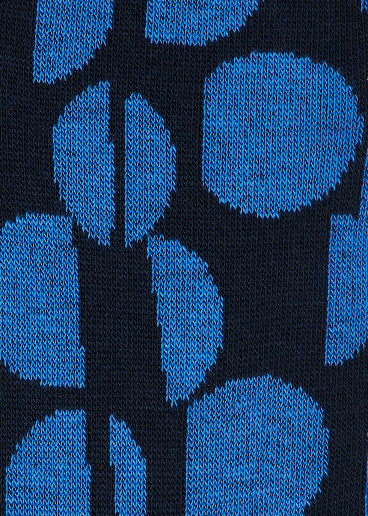 Dark Blue Mix Up Polka Dot Socks