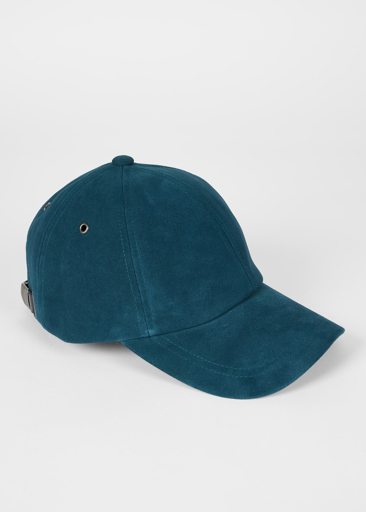 Dark Blue 'Signature Stripe' Trim Suede Baseball Cap