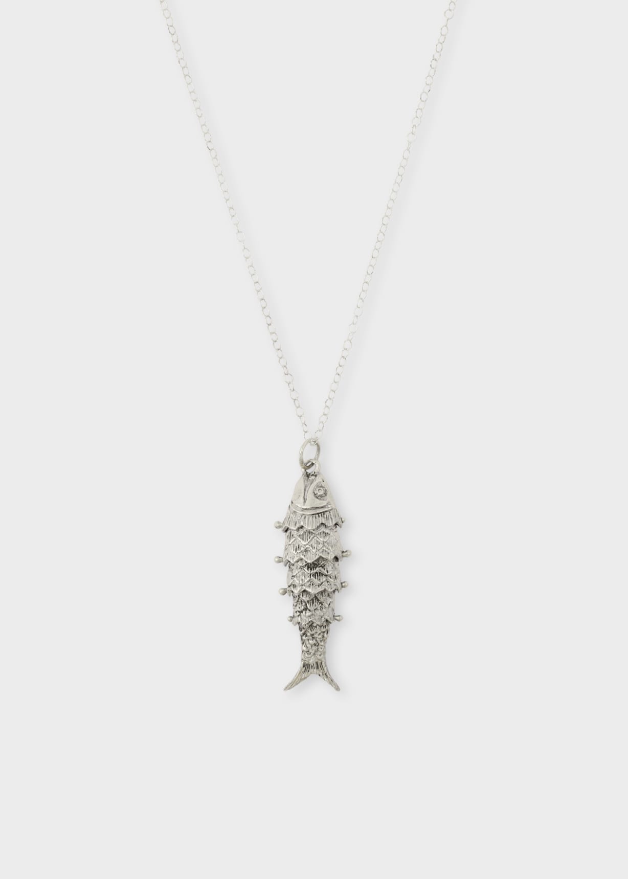 Silver Linings: Articulated Fish Necklace by Baroque Rocks
