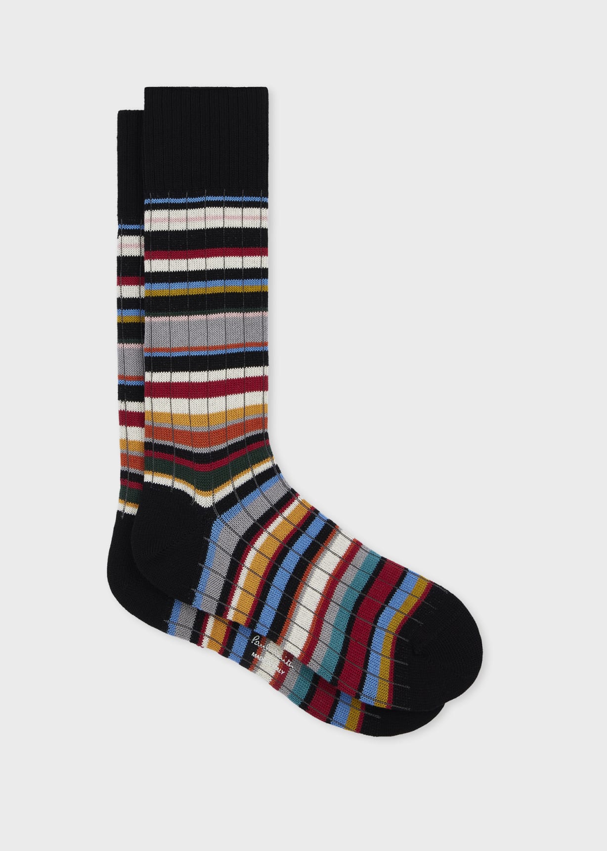 Men's Chunky 'Signature Stripe' Ribbed Socks
