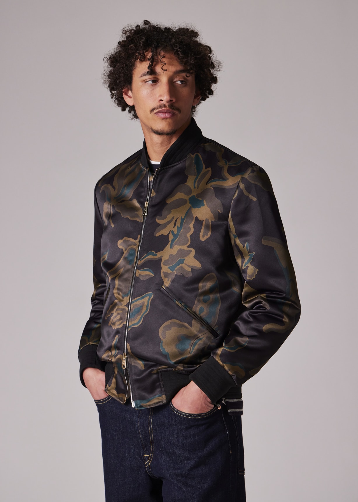 'Bohemia' Print Bomber Jacket