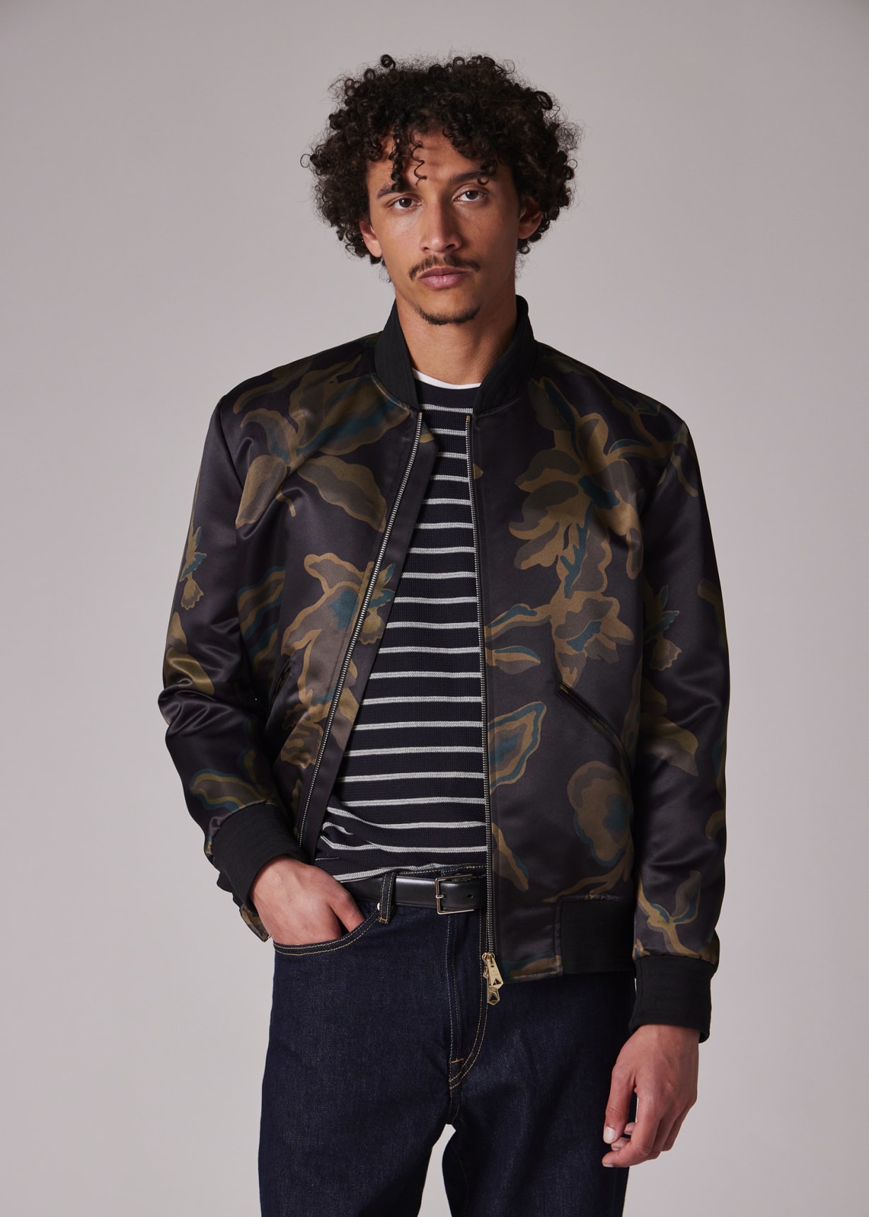 'Bohemia' Print Bomber Jacket