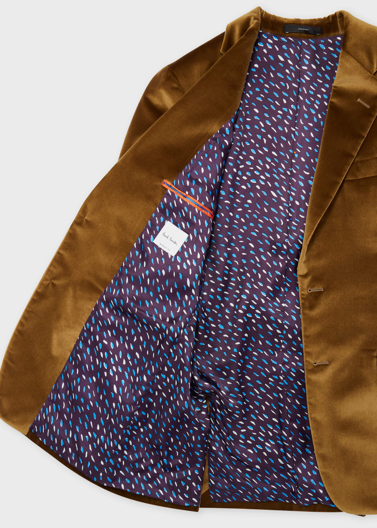 Men's Khaki Green Velvet Blazer