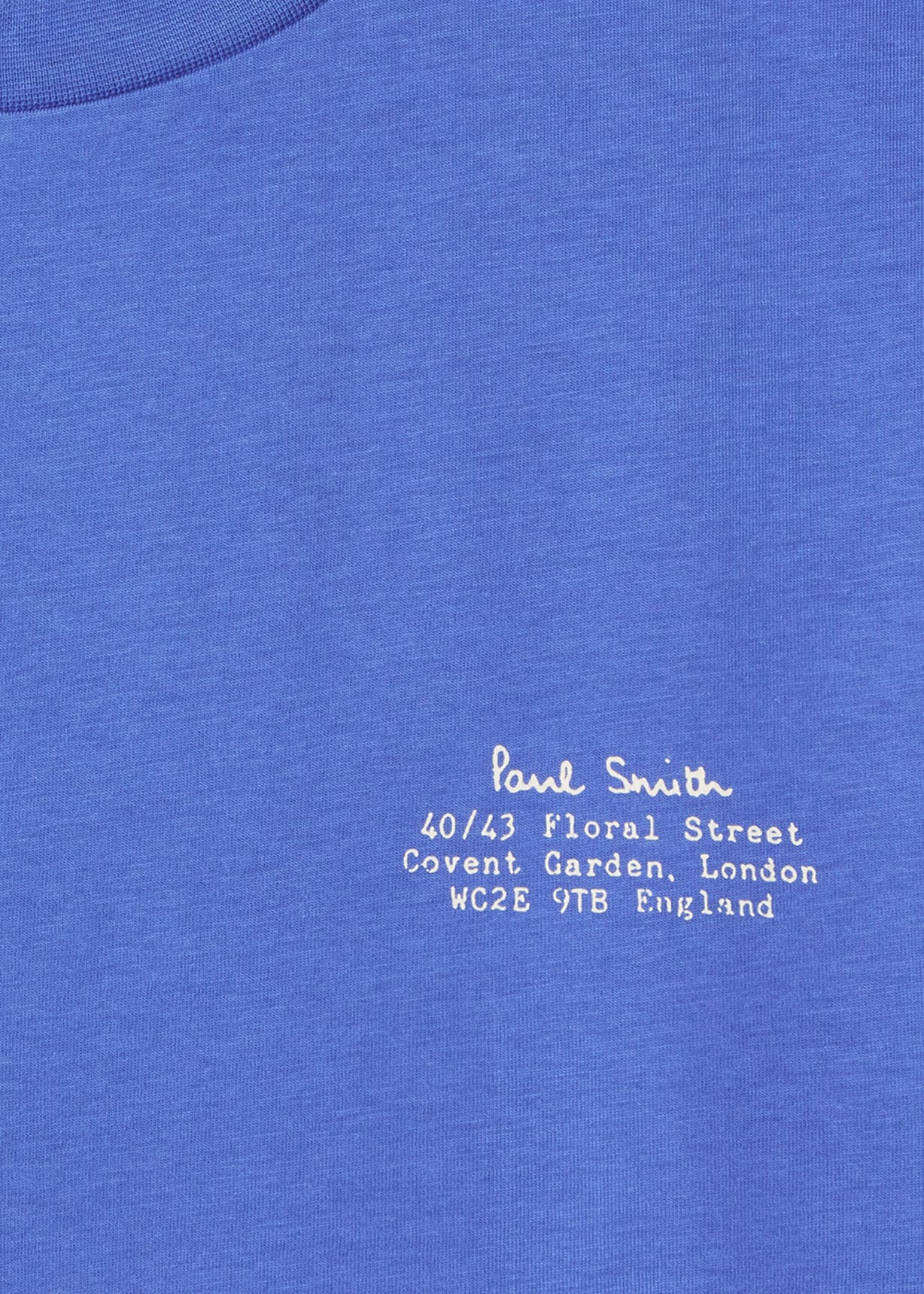 Men's Cobalt Blue Signature Logo Print T-Shirt
