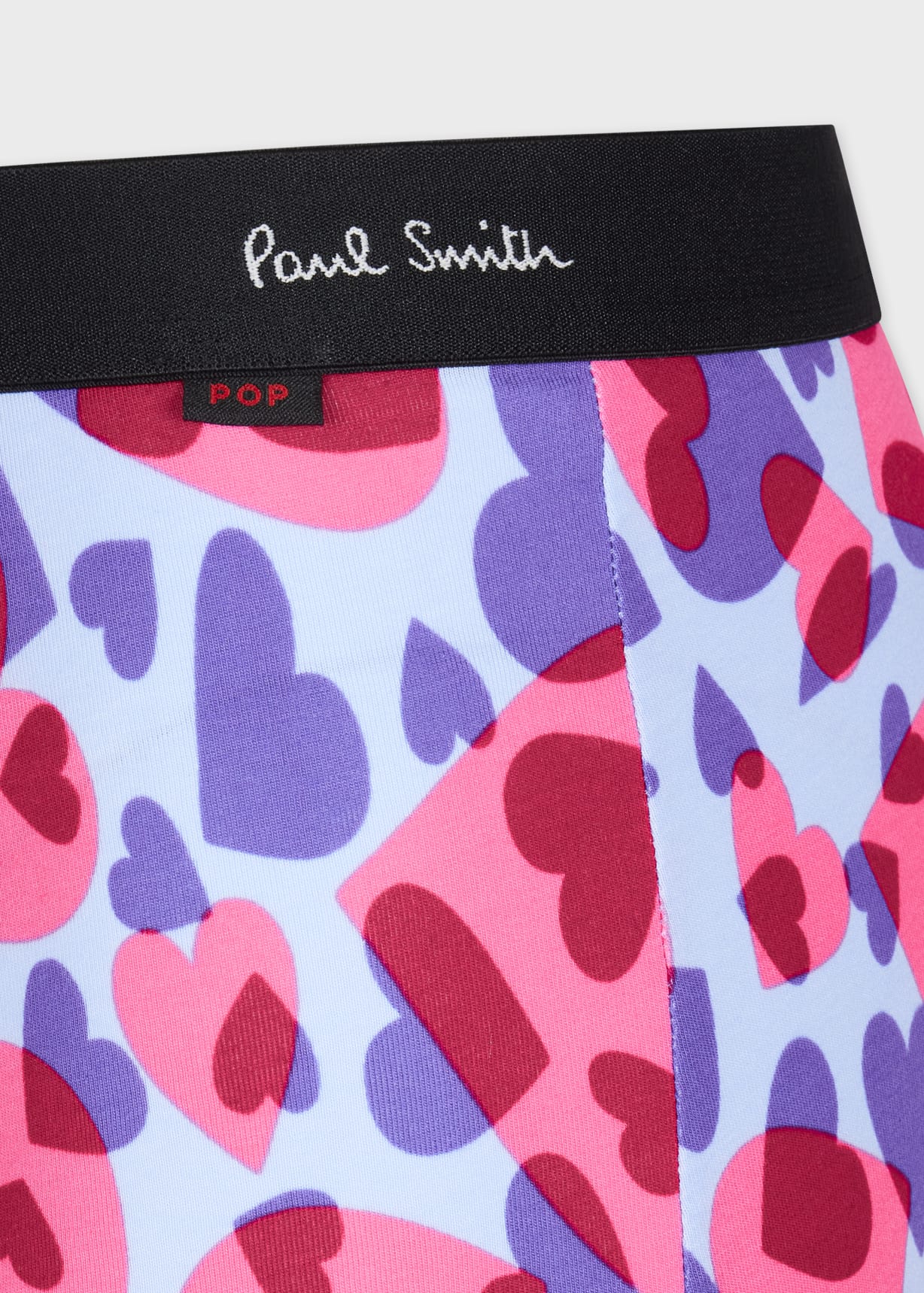 Men's Light Blue 'Love Hearts' Boxer Briefs