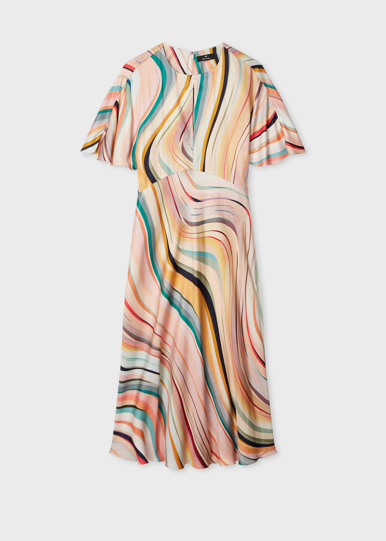 Women's 'Swirl' Fluted Sleeve Dress
