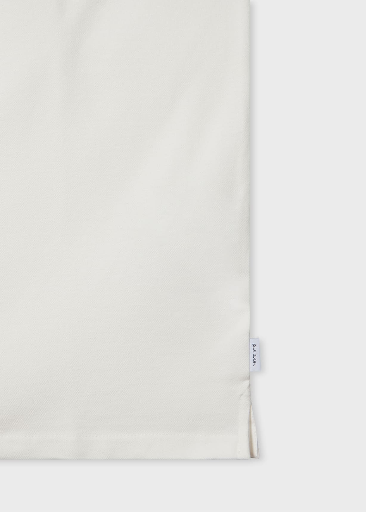 Men's White Contrast Tipping Zip-Neck Polo Shirt