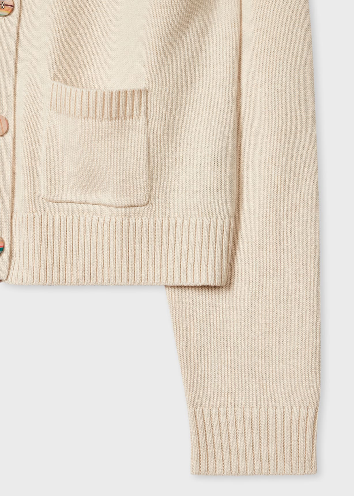 Women's Cream 'Swirl' Placket Cardigan