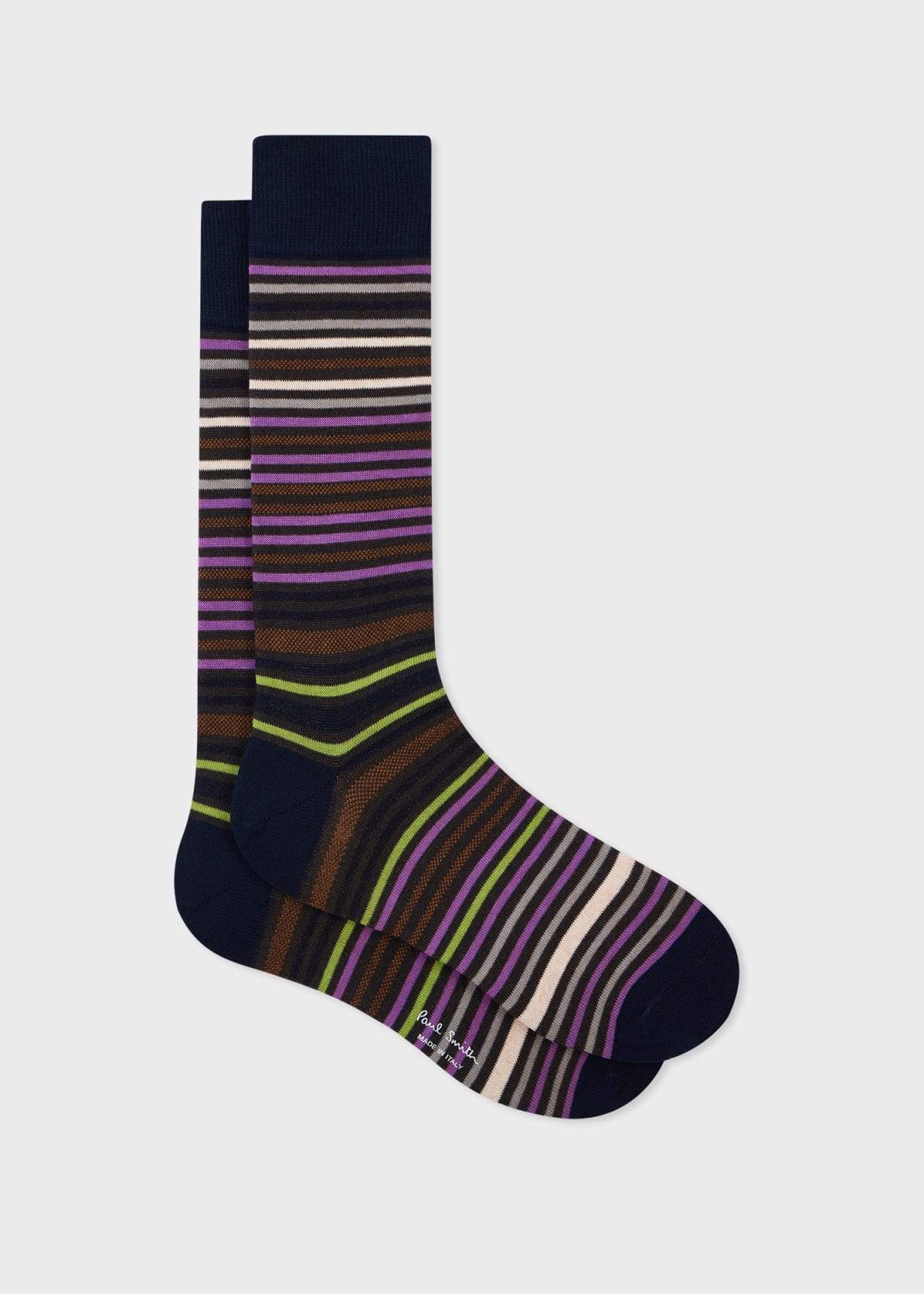 Navy Multi-Stripe Socks