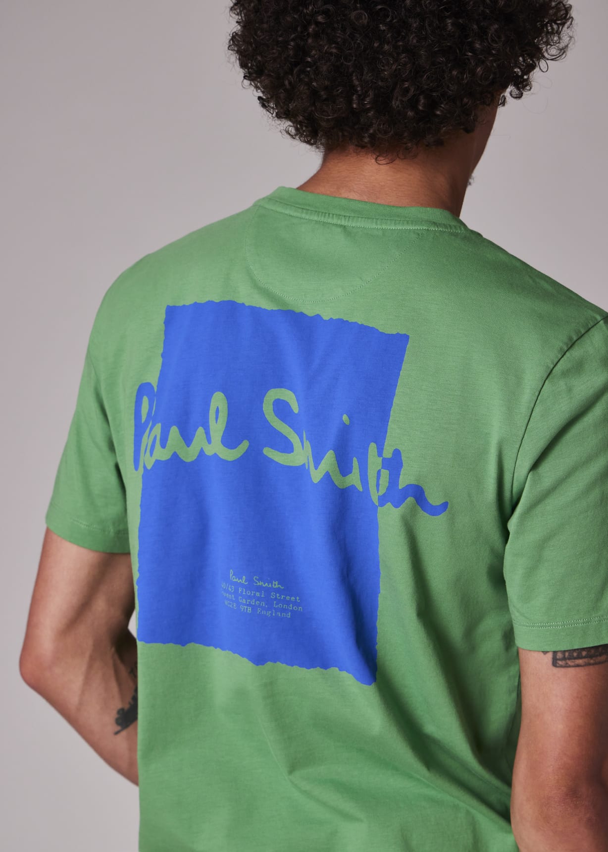 Men's Green Signature Logo Print T-Shirt