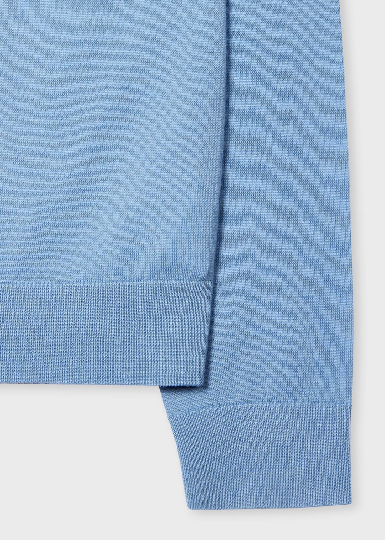 Men's Light Blue 'Signature Stripe' Merino Wool Sweater