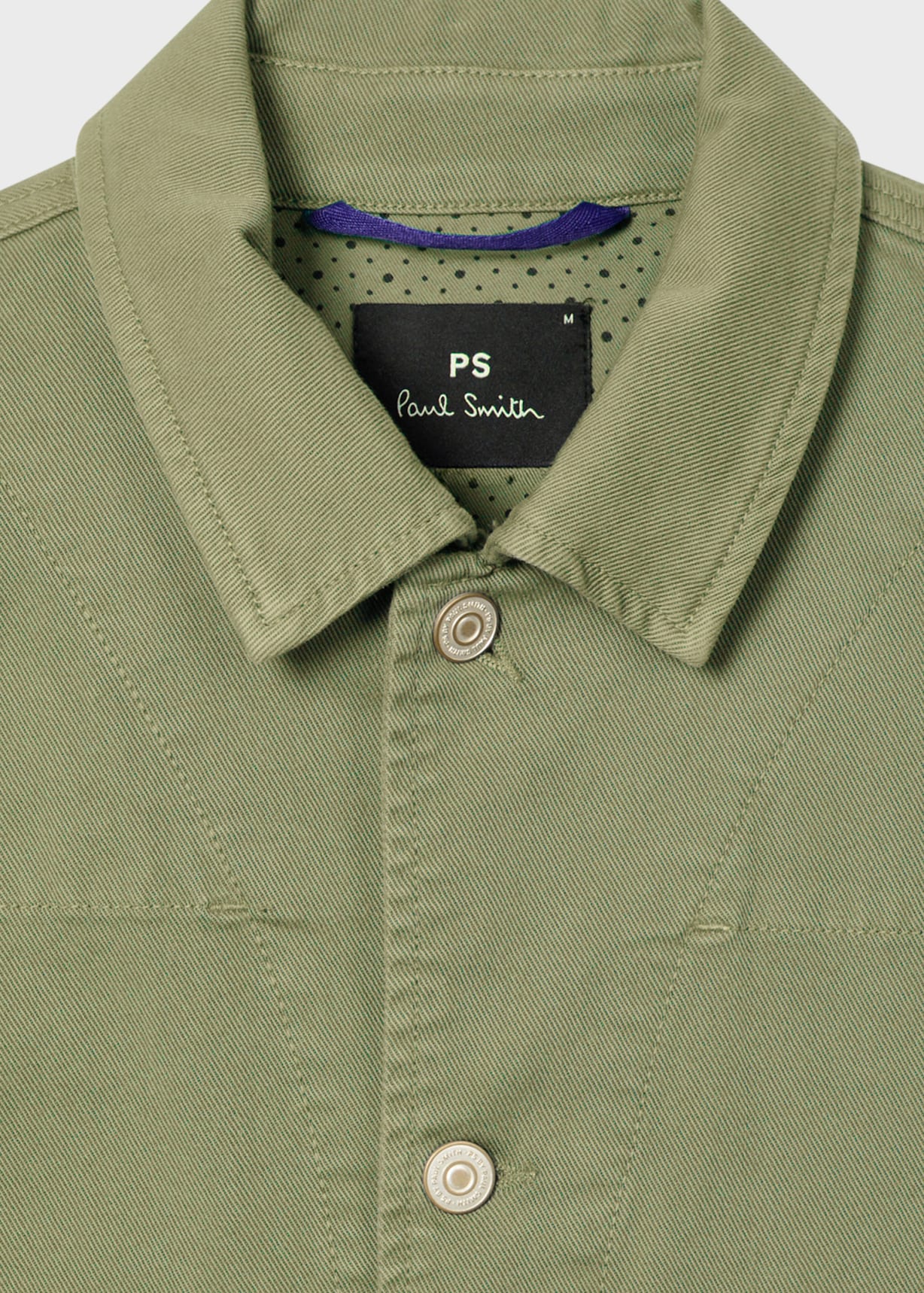 Men's Khaki Stretch Cotton-Twill Chore Jacket