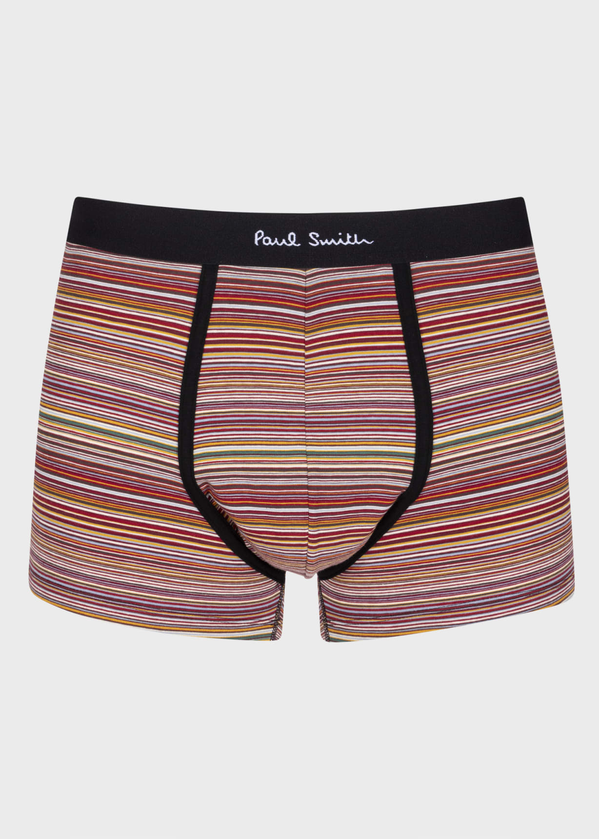 Men's Multicolour Organic Cotton 'Signature Stripe' Boxer Briefs Three Pack