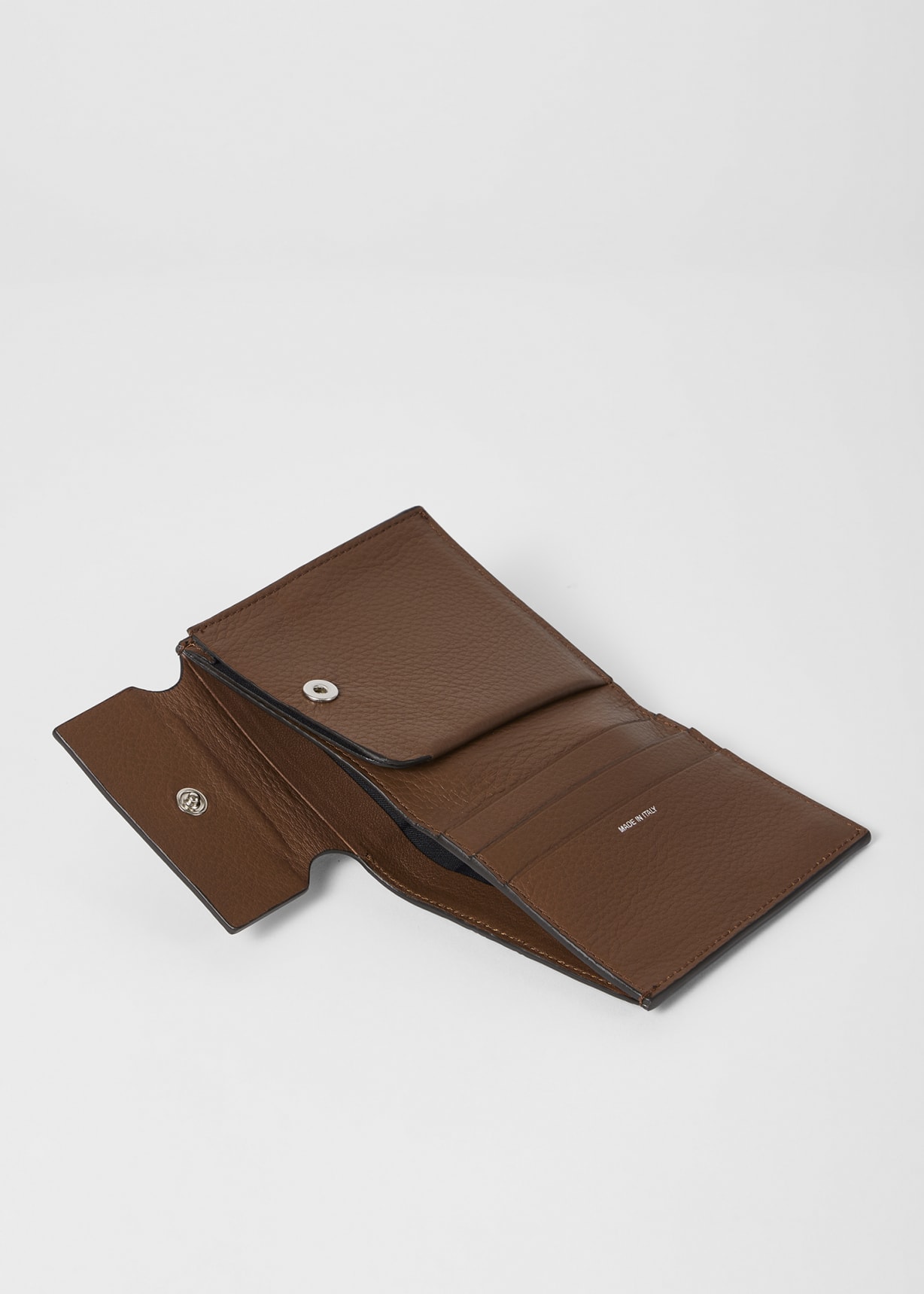 Men's Tan Leather 'Signature Stripe' Piping Billfold Wallet