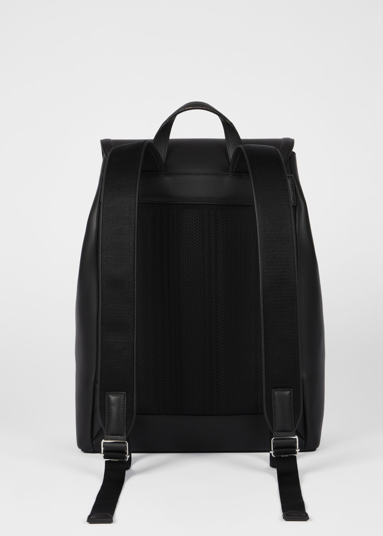 Dark Brown Leather 'Shadow Stripe' Backpack