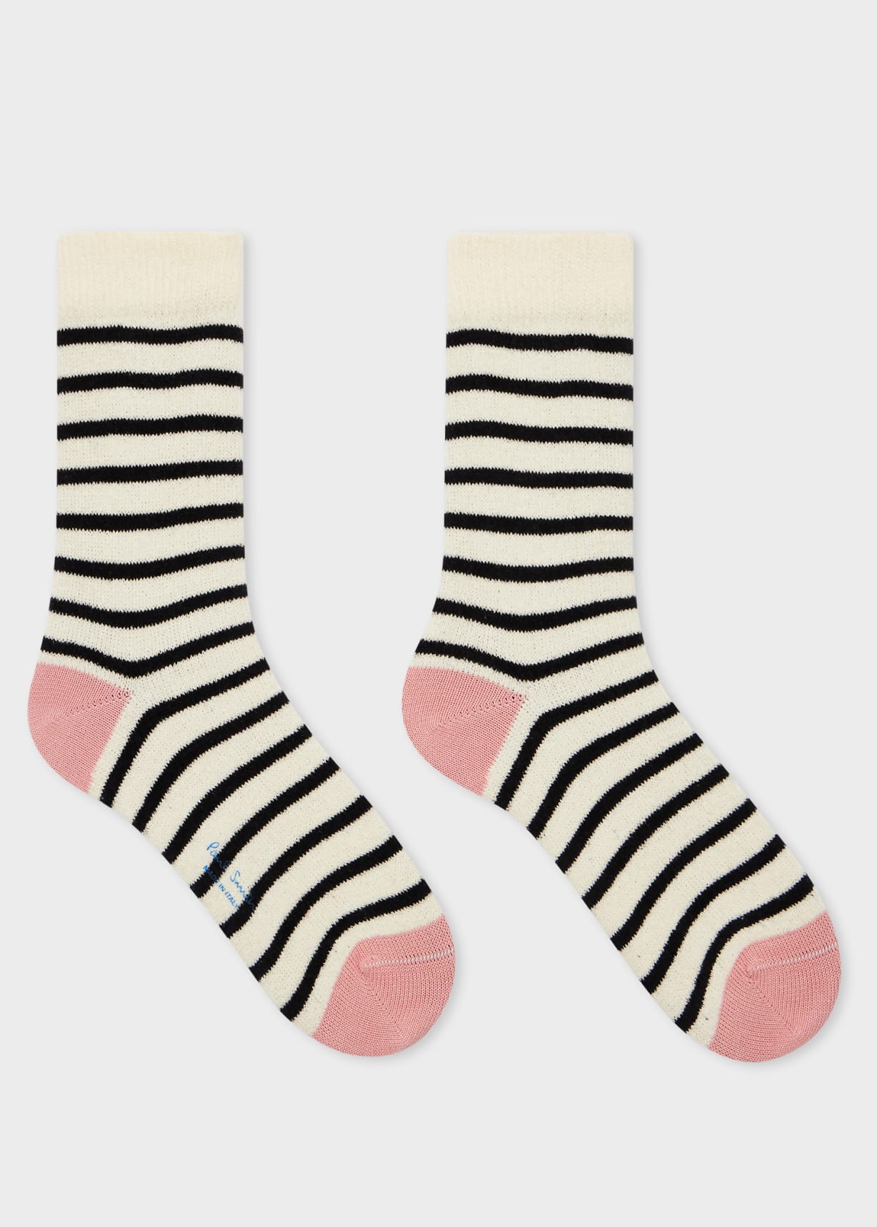 Women's Cream Stripe Socks