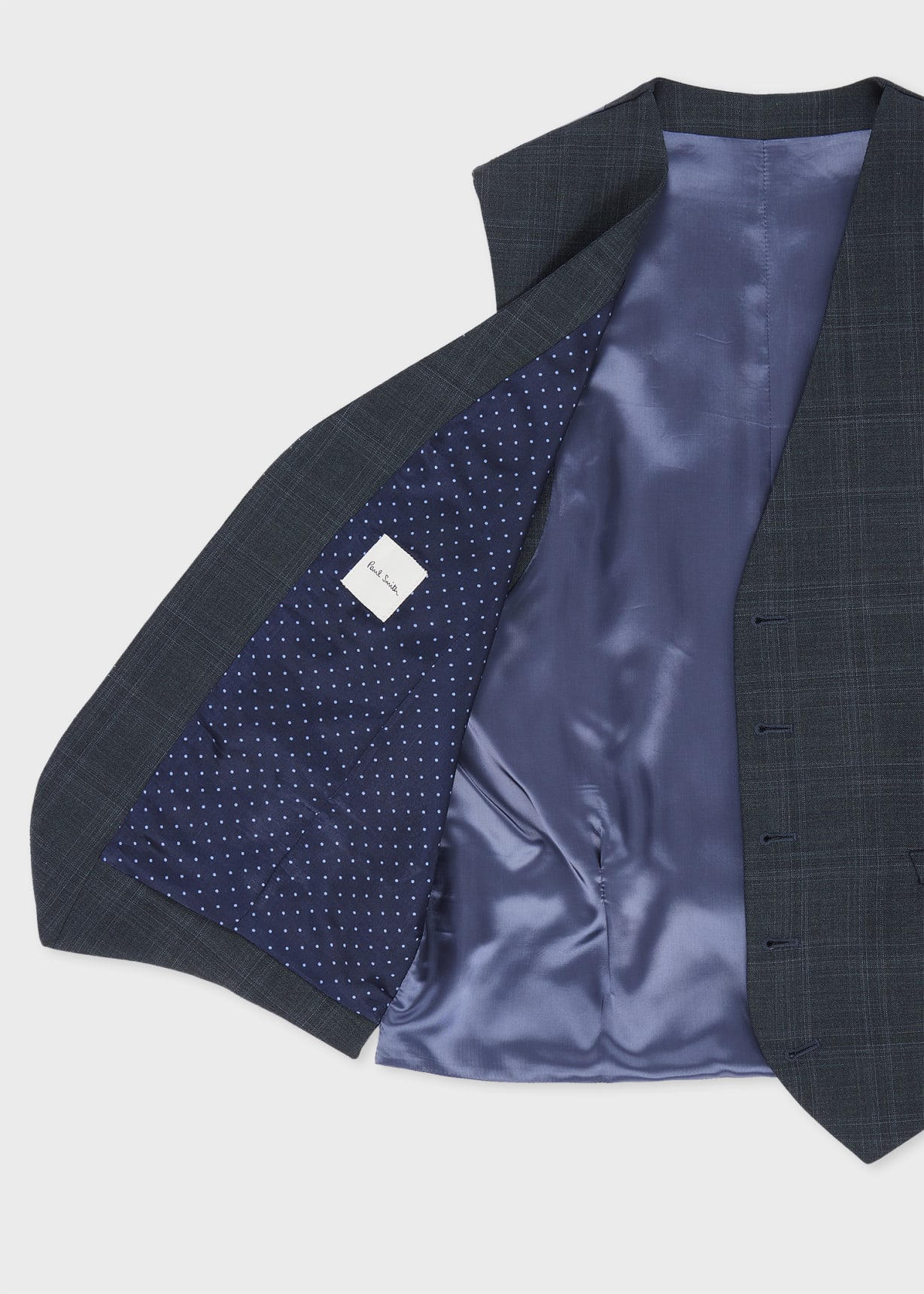 Men's Tailored Fit Green Superfine Merino Wool Check Three-Piece Suit
