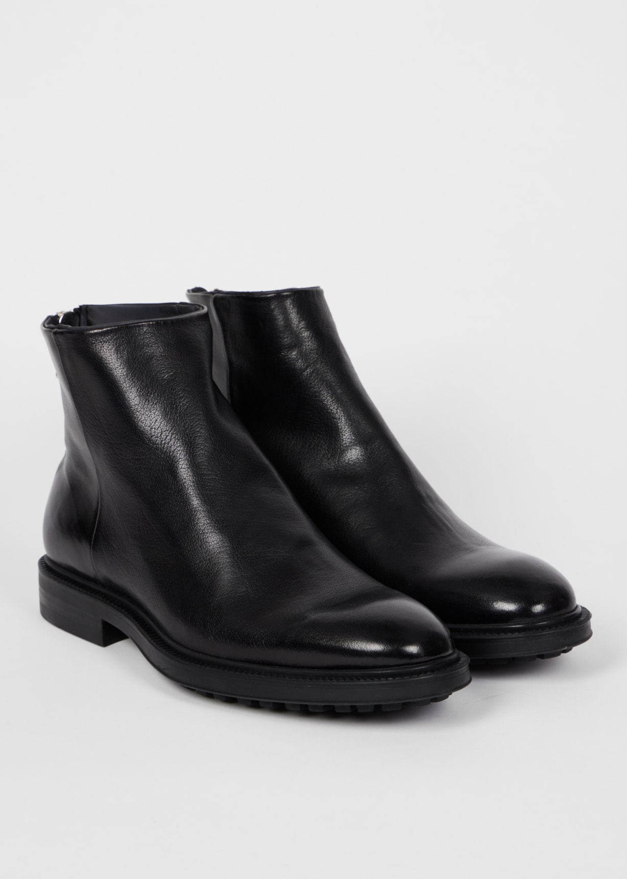 Men's Black Leather 'Nik' Boots