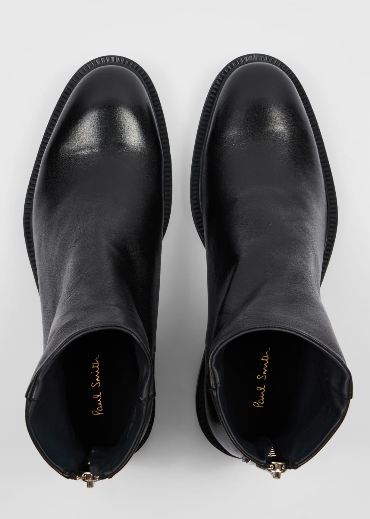 Men's Black Leather 'Nik' Boots