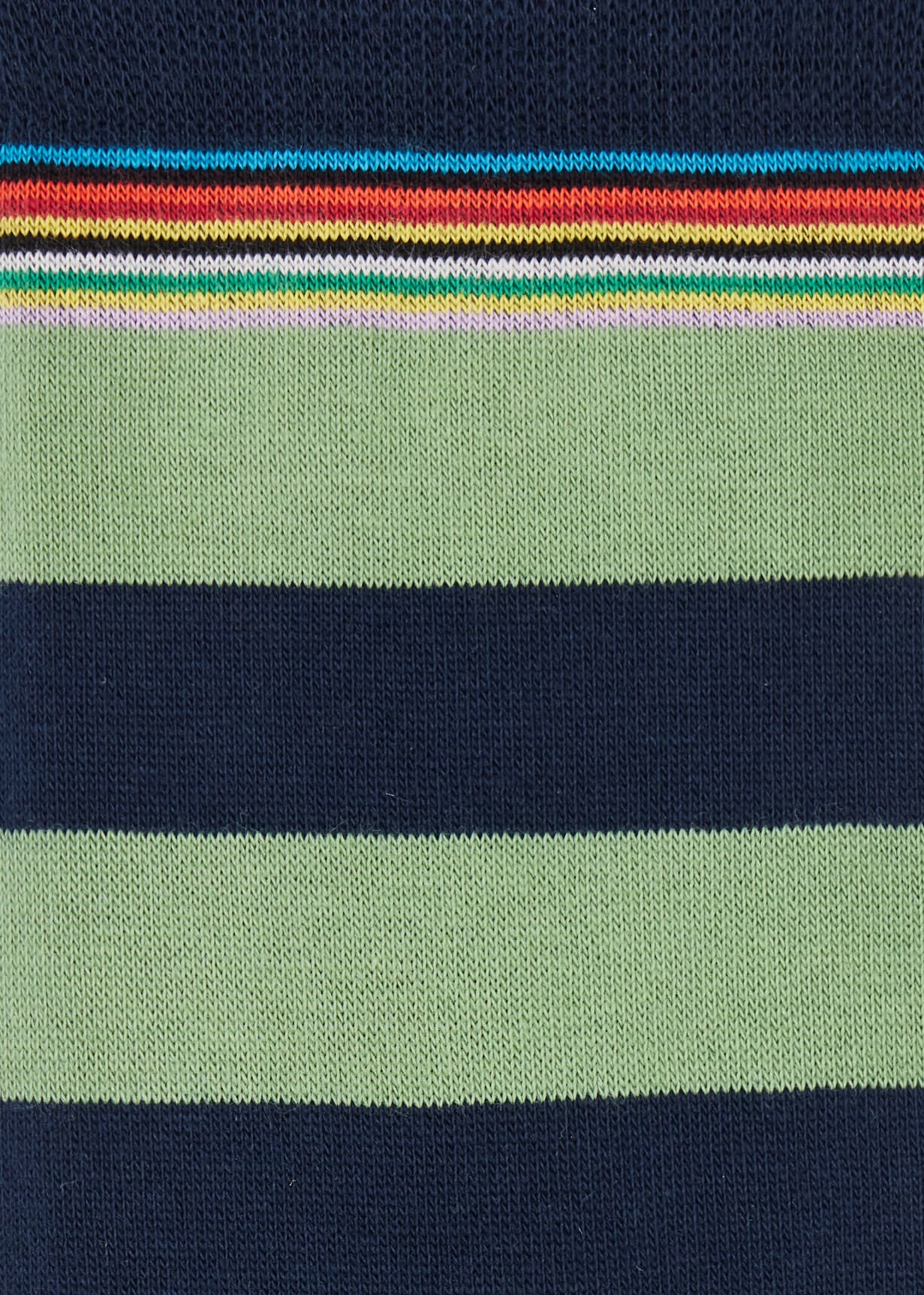 Navy Blue Block 'Signature Stripe' Socks