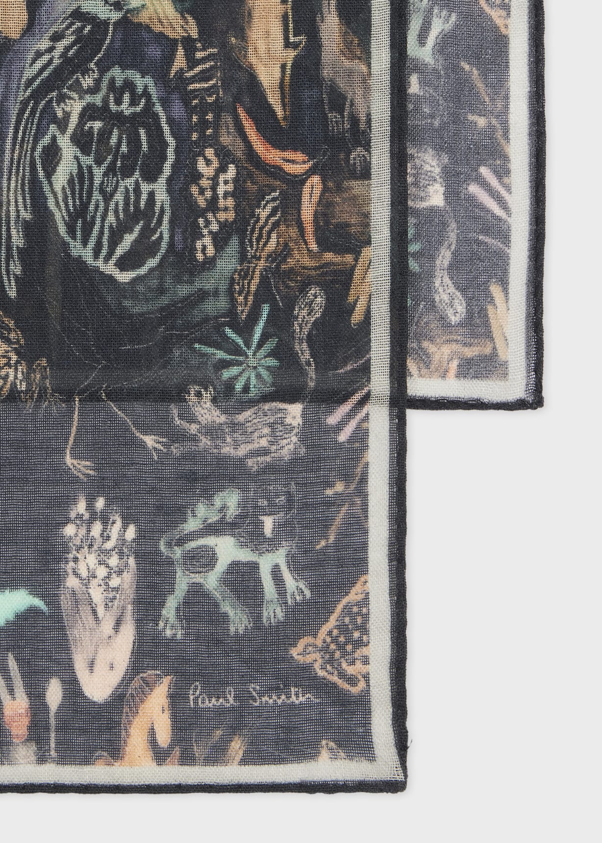 Blue 'Little Beasts' Scarf