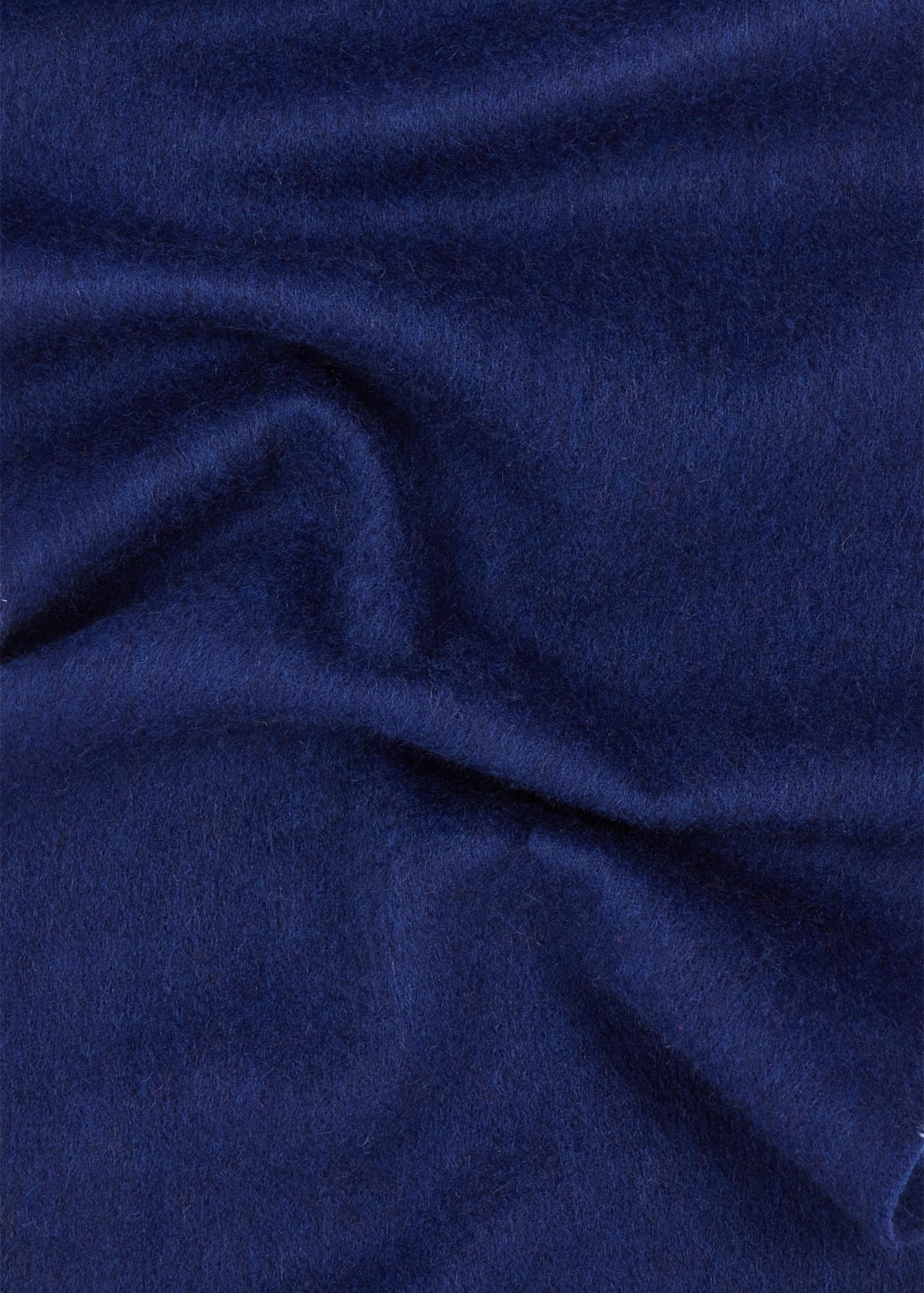 Navy Blue Cashmere Logo Scarf