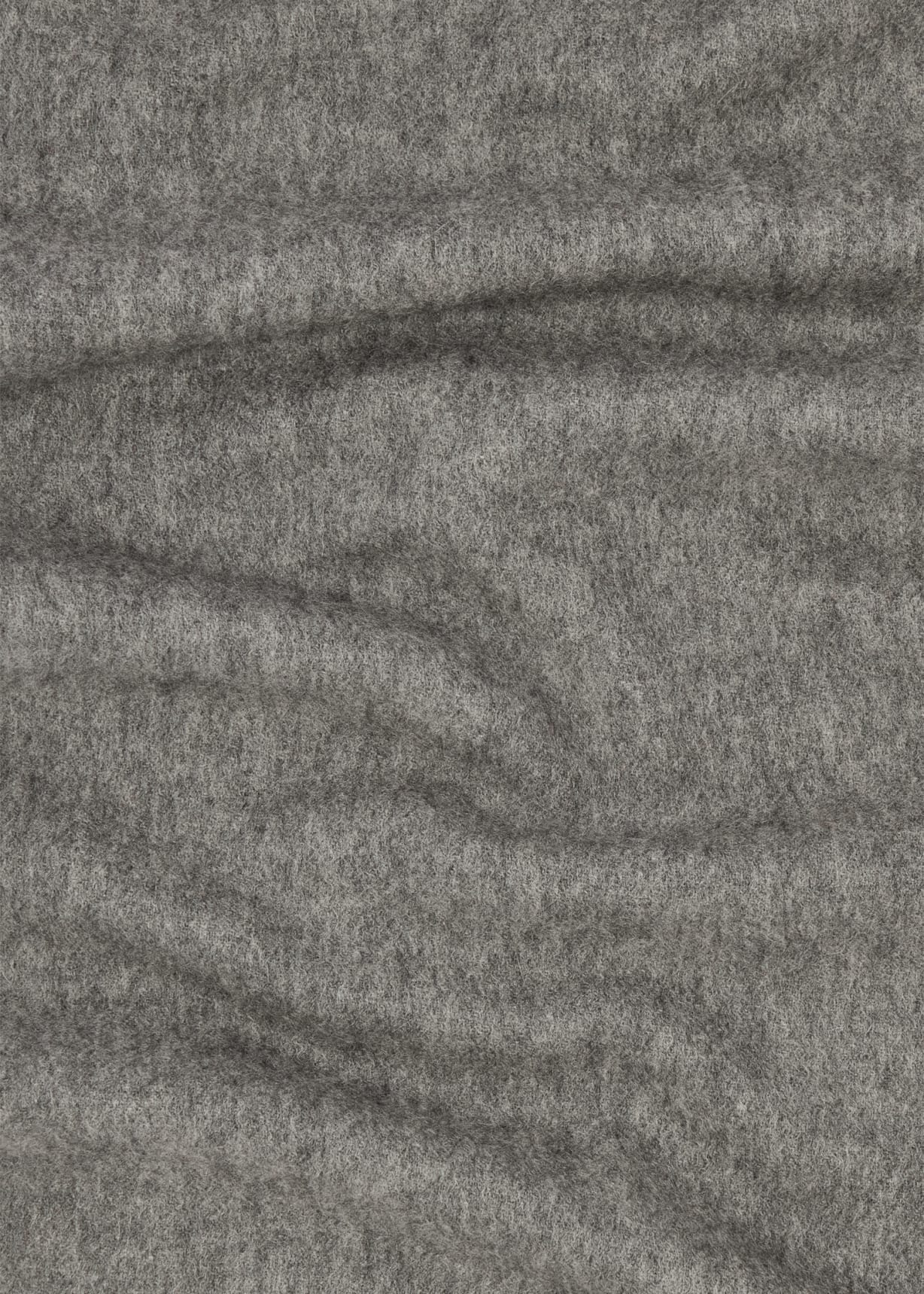 Grey Cashmere Logo Scarf