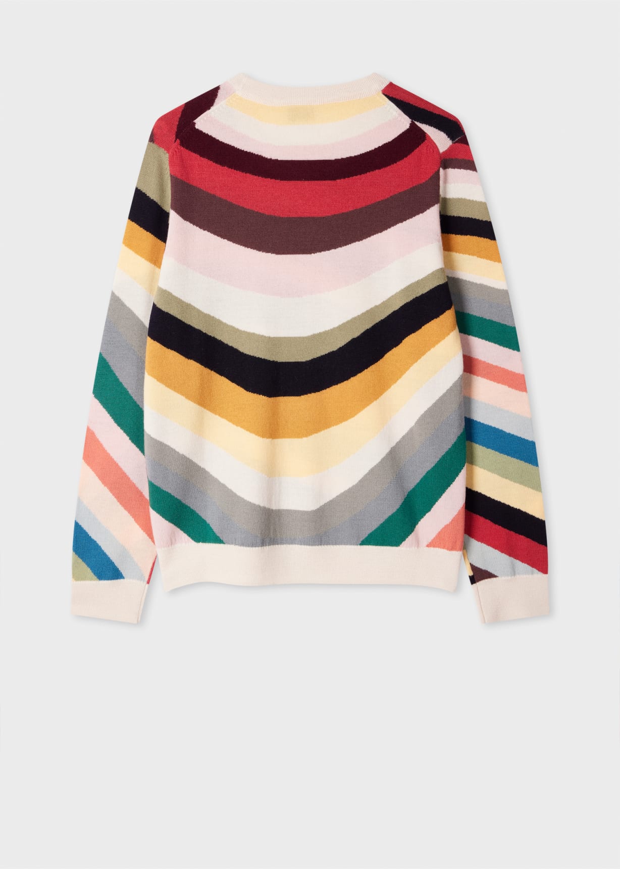 Women's Multicolour Merino Wool 'Swirl' Crew Neck Sweater