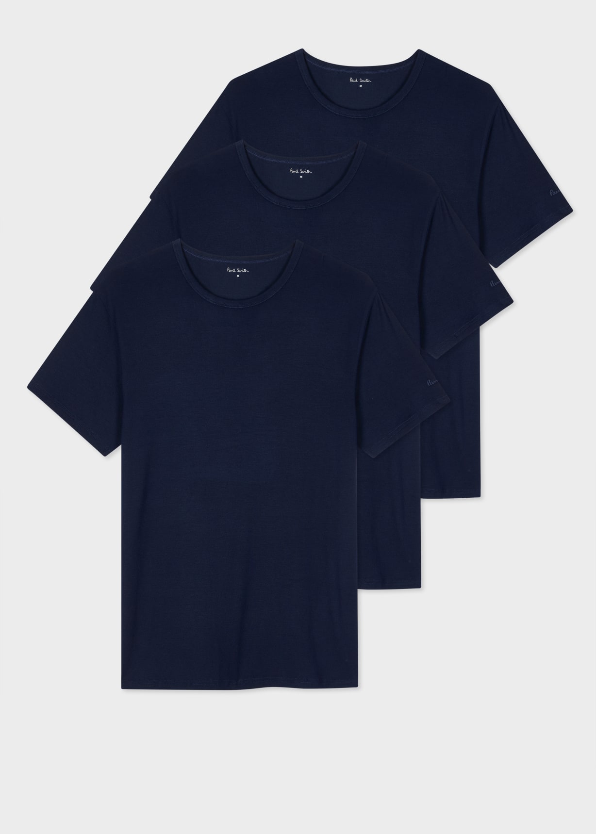 Men's Navy Modal Lounge T-Shirts Three Pack