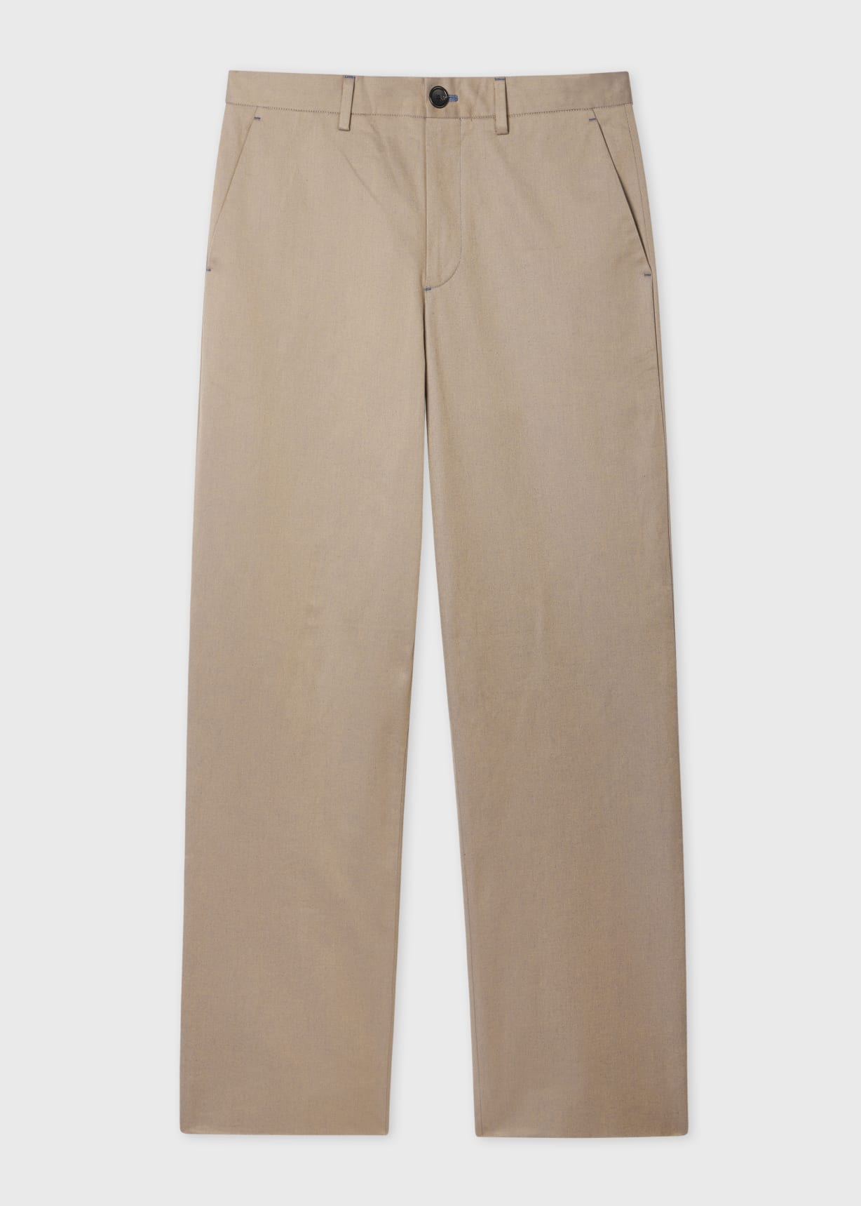Men's Stone Two-Tone Cotton Twill Chinos