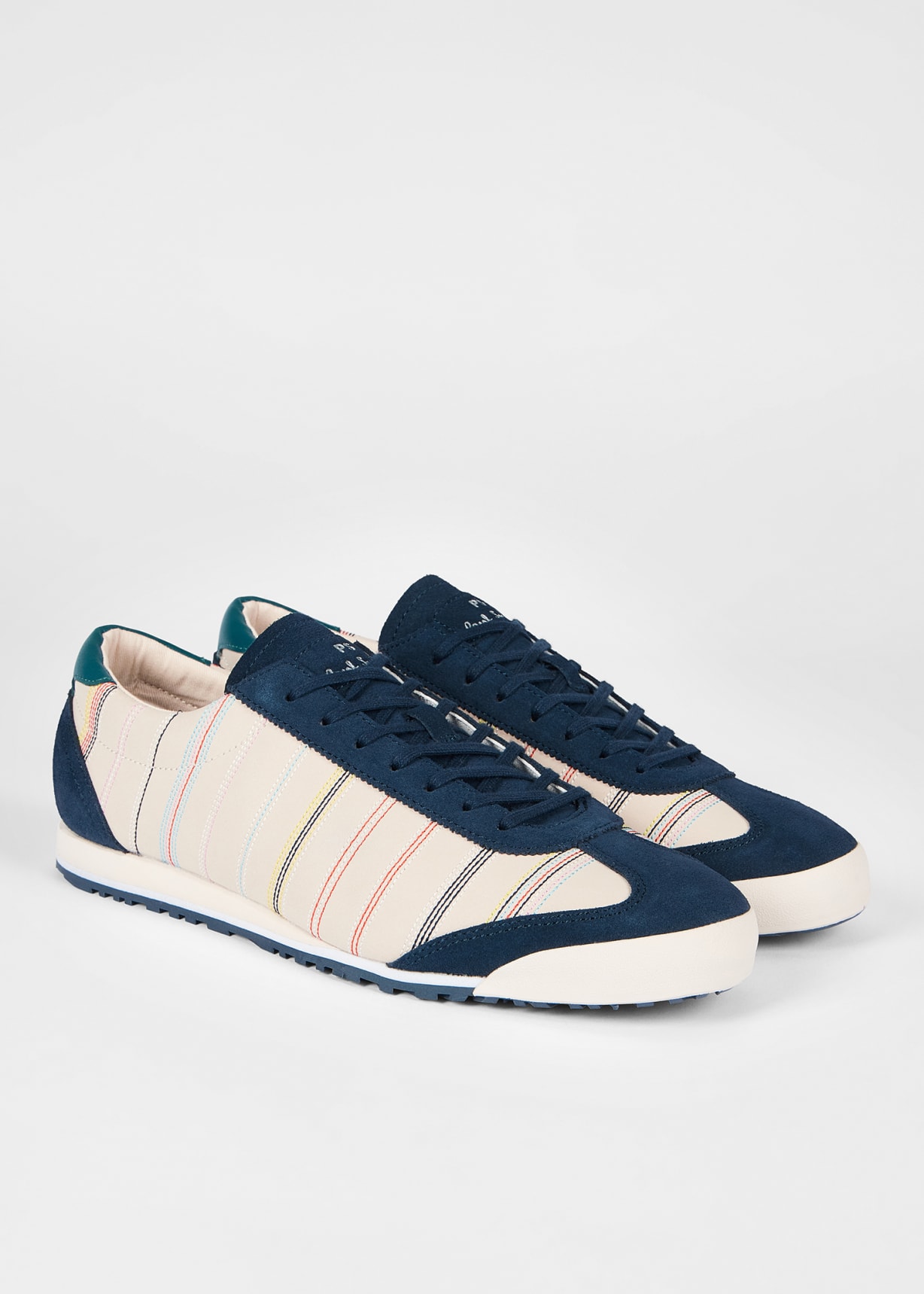 Men's Embroidered Stripe 'Mestre' Trainers