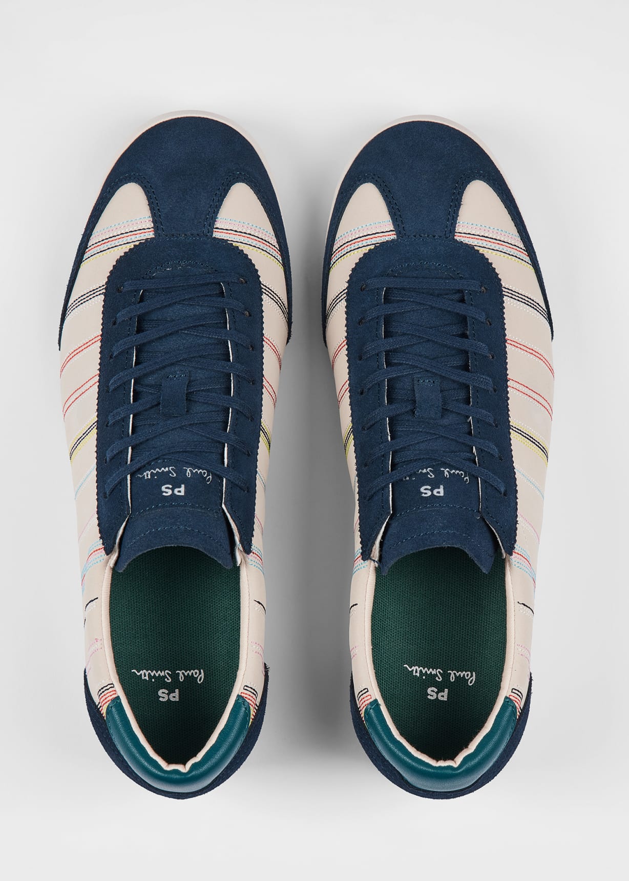 Men's Embroidered Stripe 'Mestre' Trainers