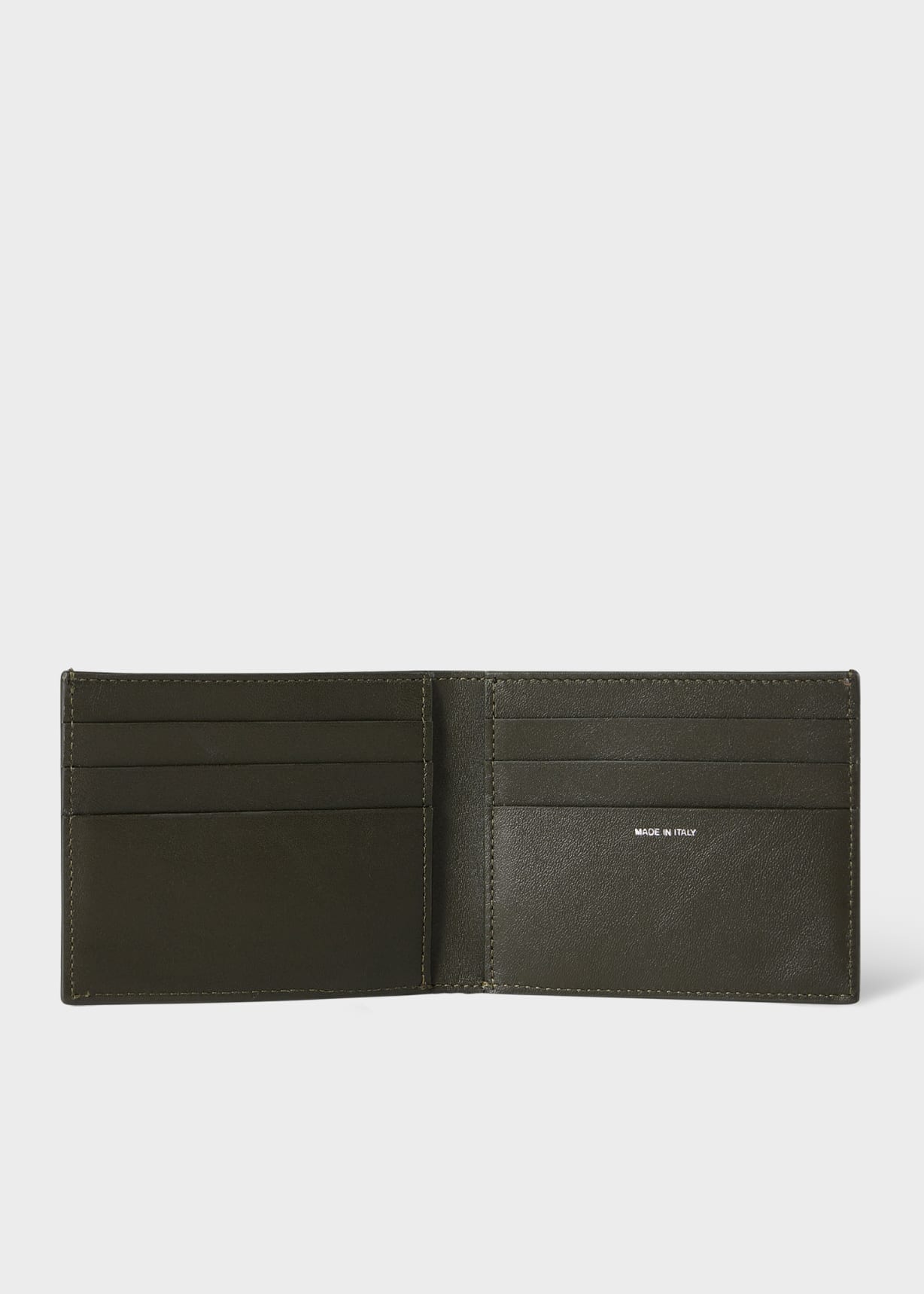 Men's Leather 'Seasonal Stripe' Compact Billfold Wallet