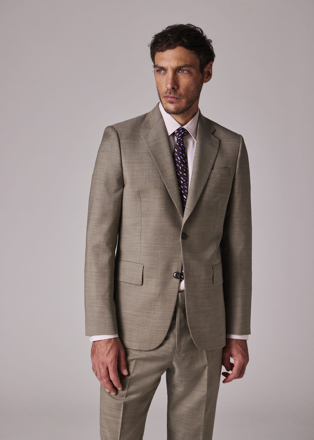 Men's Tan Tropical Wool Suit