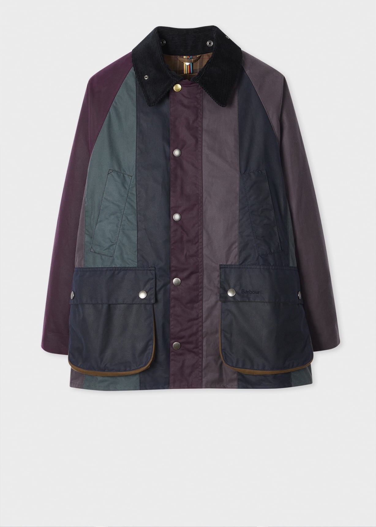 Paul Smith loves Barbour - Veste Cirée Bedale à Rayures Oversize