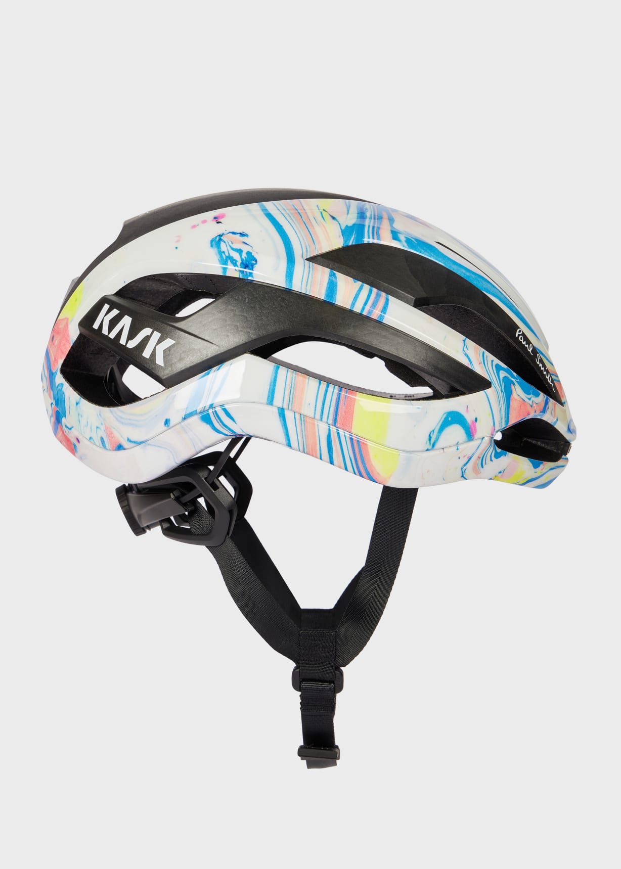 Paul Smith + Kask White 'Marble Inks' Elemento Cycling Helmet