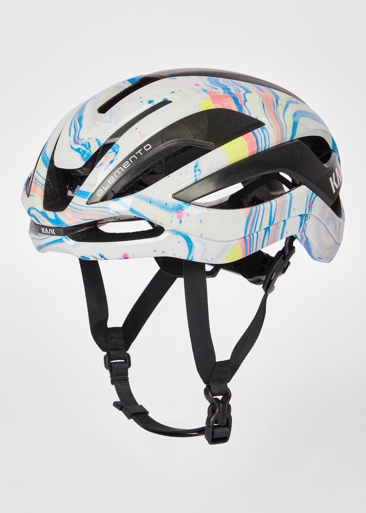 Paul Smith + Kask White 'Marble Inks' Elemento Cycling Helmet