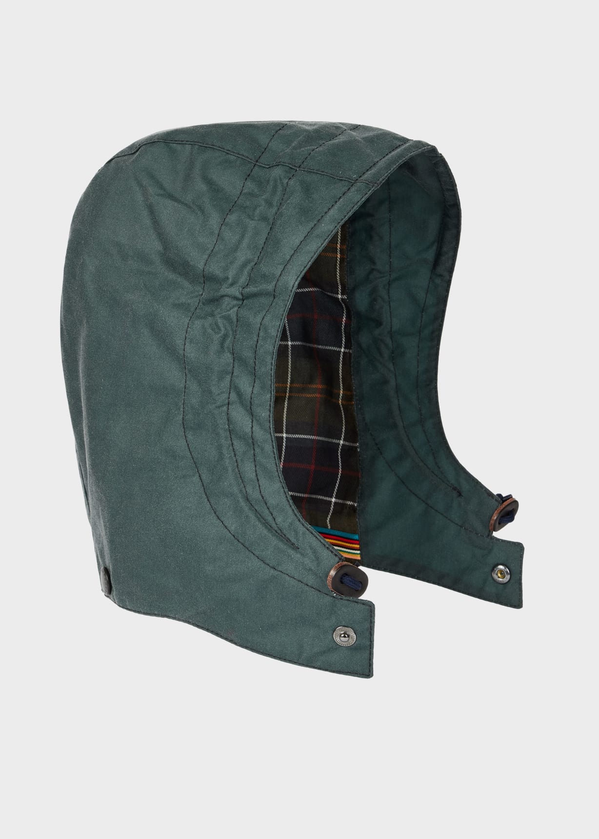 Paul Smith loves Barbour - Dark Slate Waxed Hood