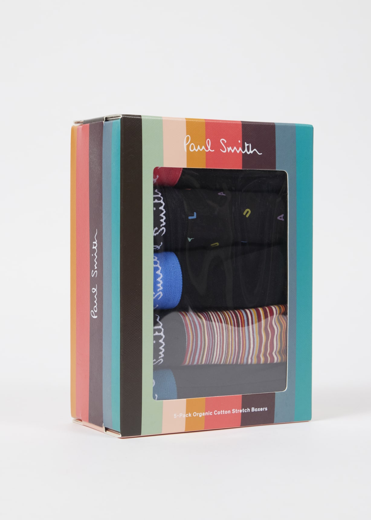 Men's 'Signature Stripe' Mixed Boxer Briefs Five Pack