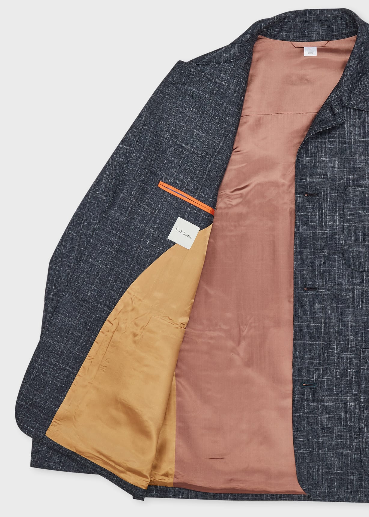 Men's Navy Wool-Silk Work Jacket