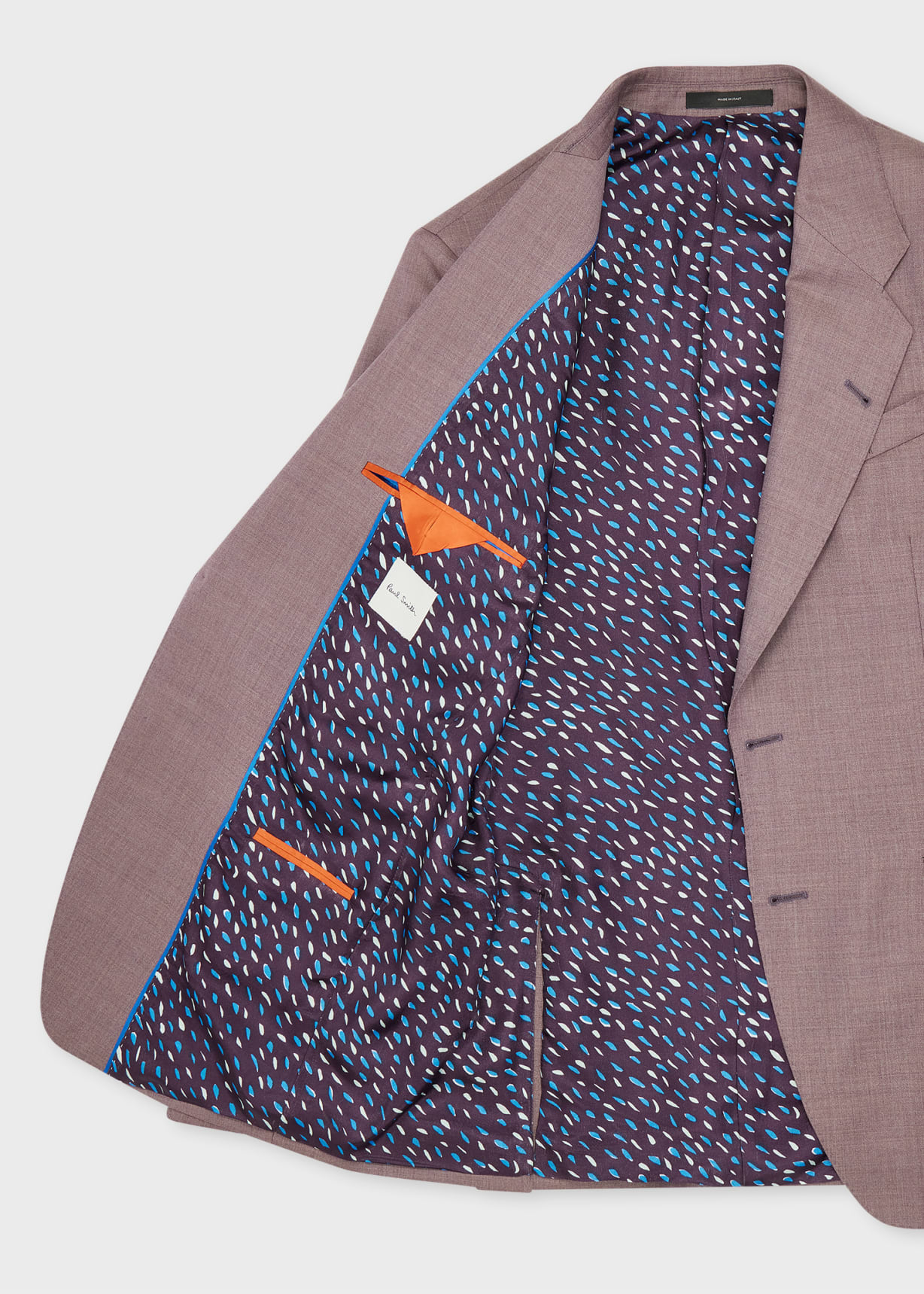 Men's Washed Lilac Wool Suit