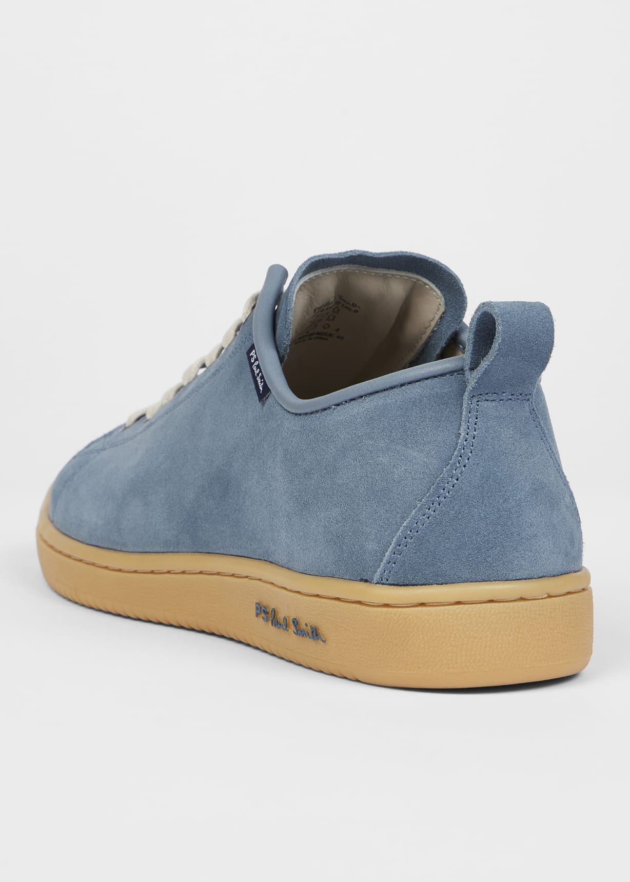 Men's Light Blue Suede 'Miyata' Trainers