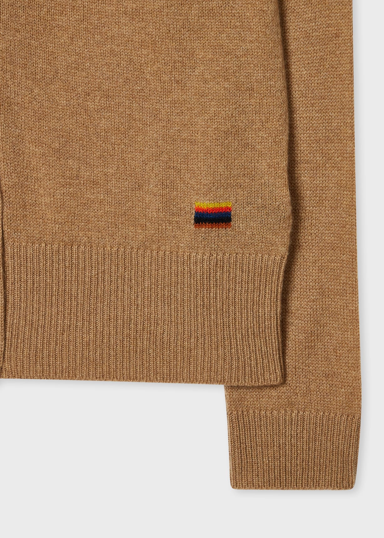 Women's Tan Cashmere Knitted Cardigan