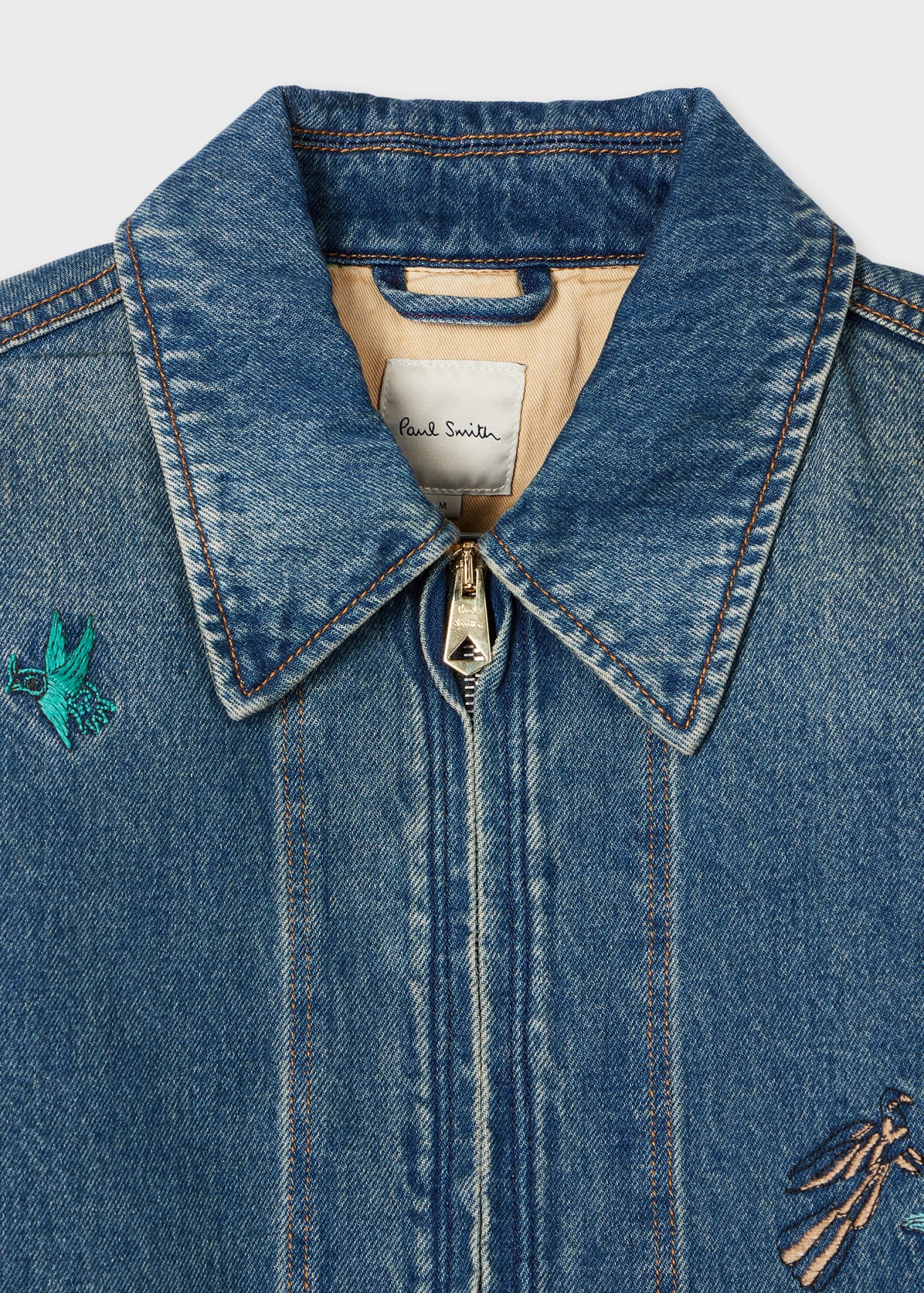 Men's 'Little Beasts' Embroidered Denim Jacket
