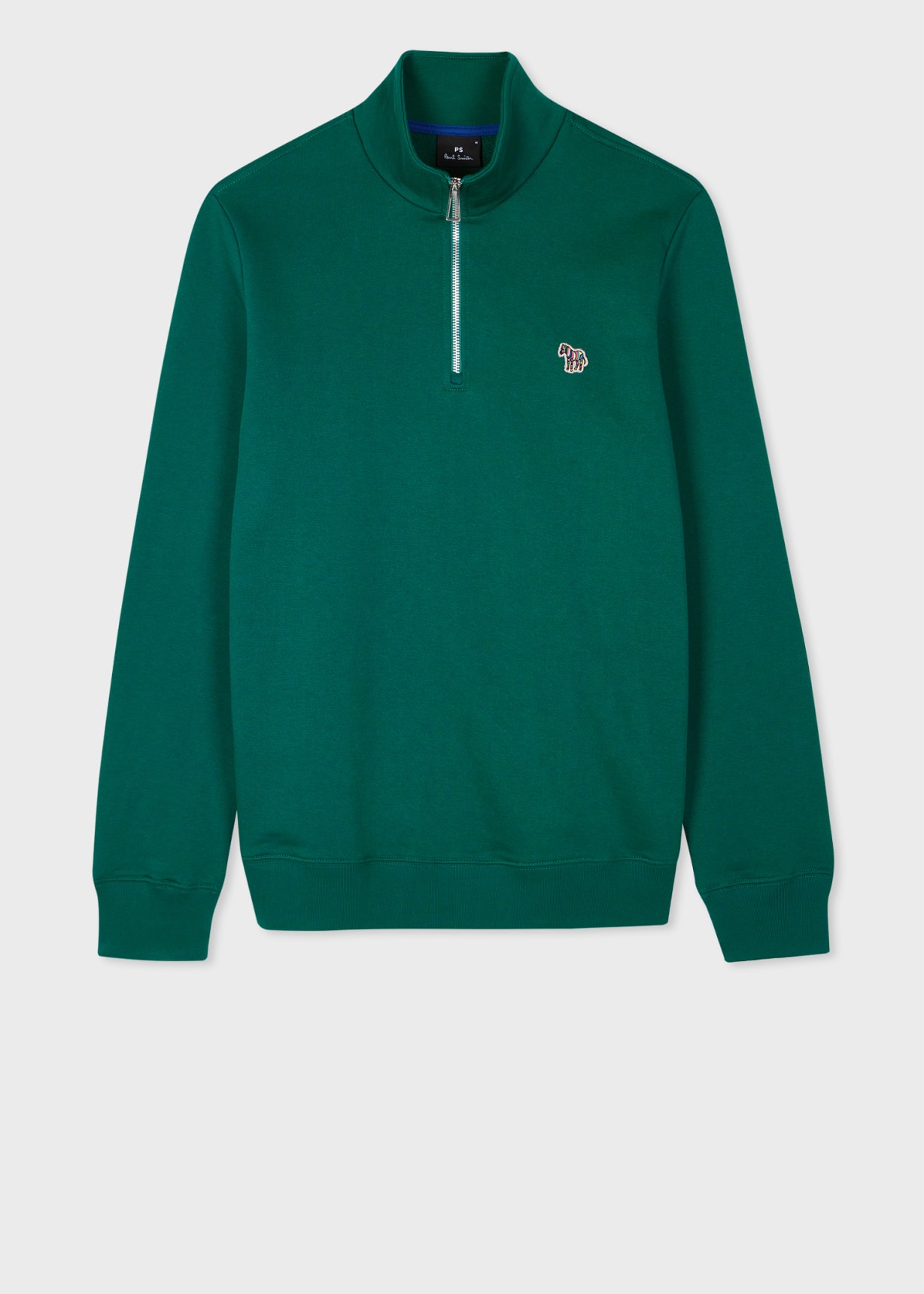 Blue Zebra Logo Zip-Neck Sweatshirt