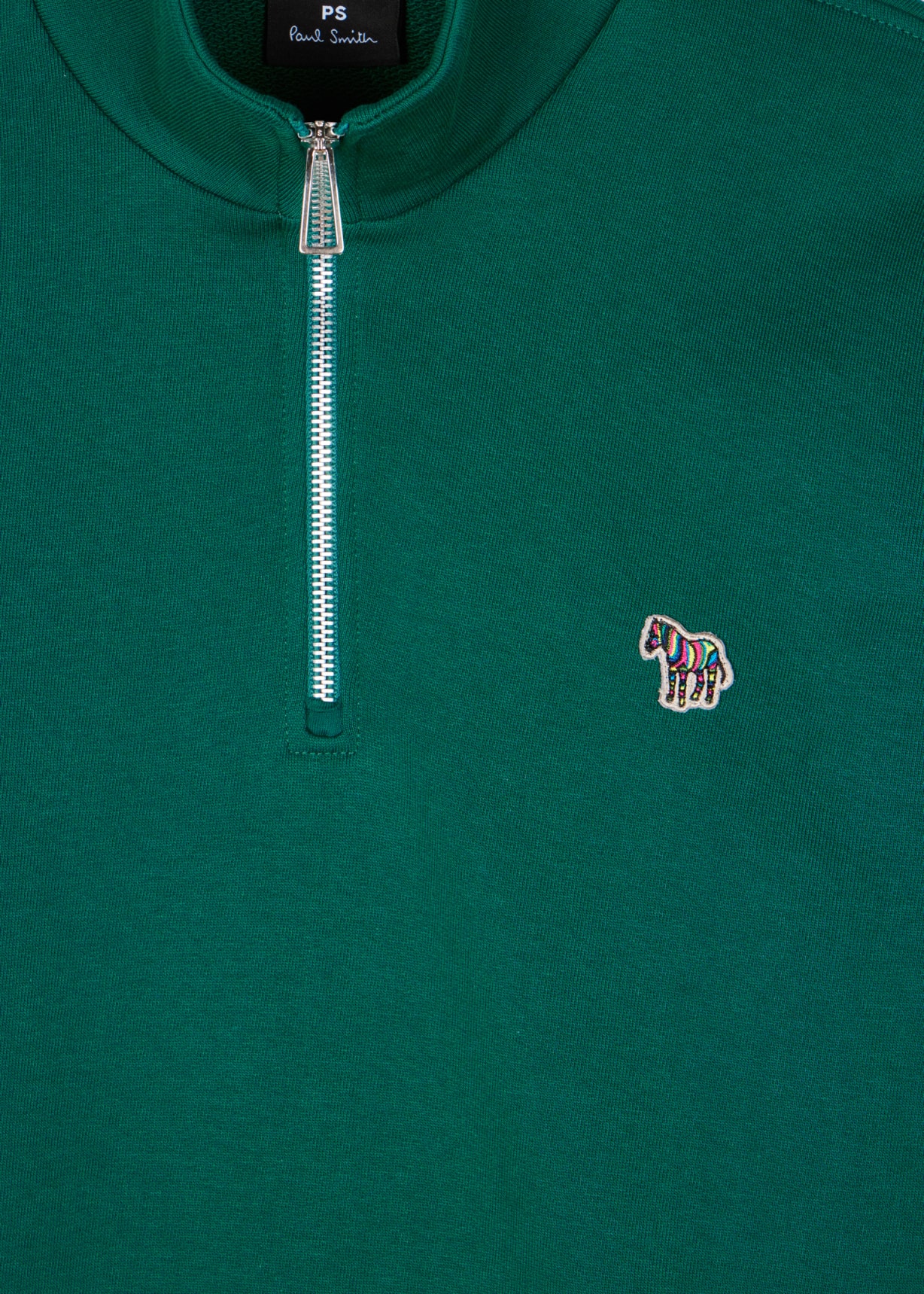 Blue Zebra Logo Zip-Neck Sweatshirt