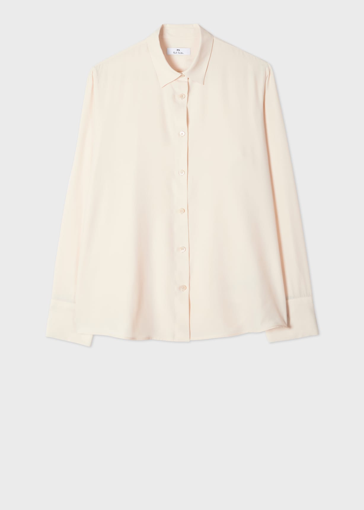Women's Cream Silk-Blend Shirt