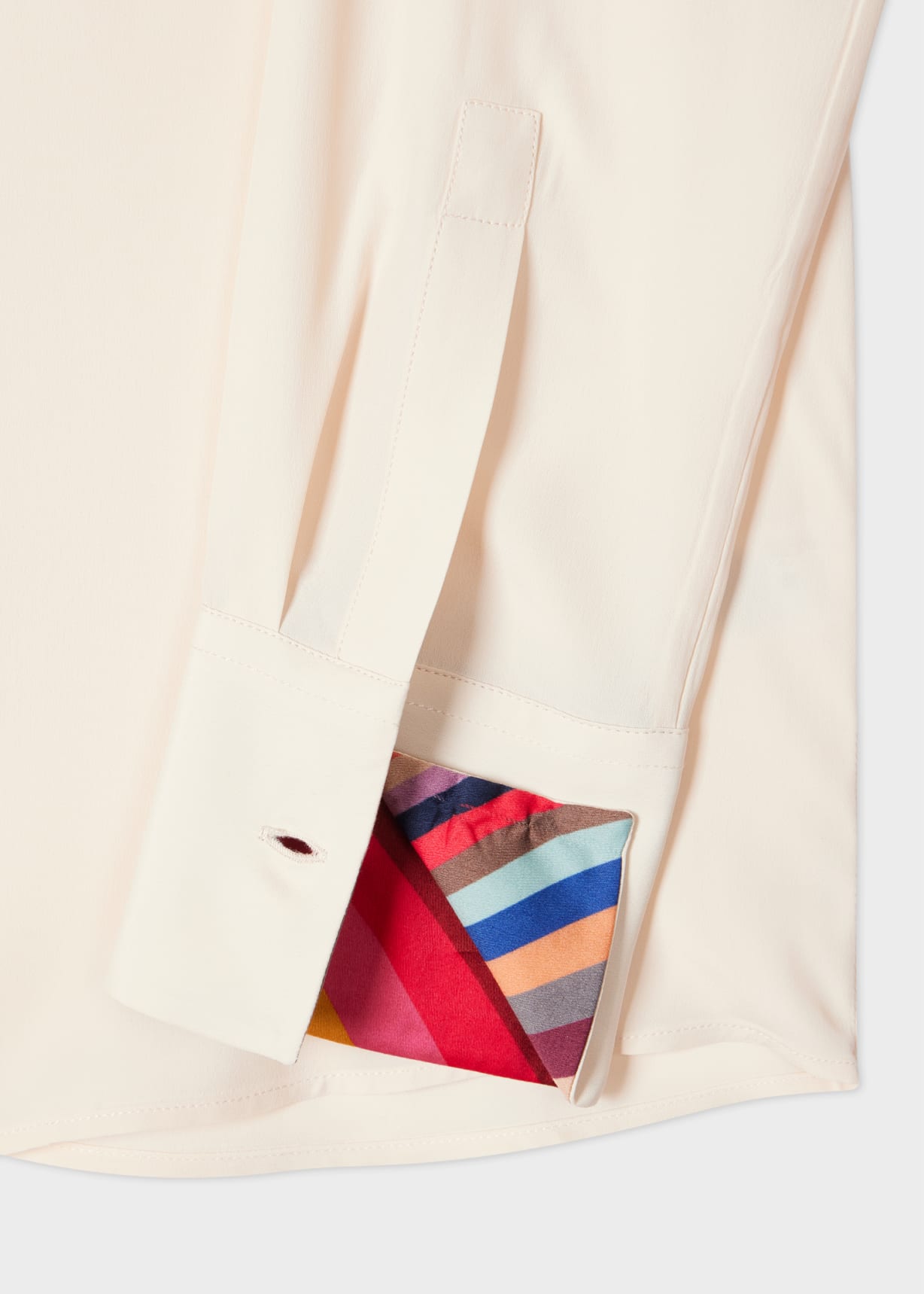 Women's Cream Silk-Blend Shirt